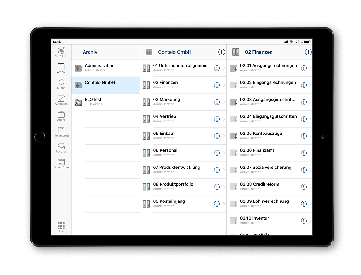 ELO ECM Suite - TeamOne ERP & ECM Consulting für KMU